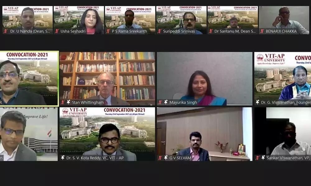 VIT AP University: ఘనంగా వీఐటీ ఏపీ విశ్వవిద్యాలయ స్నాతకోత్సవం | Grand ...