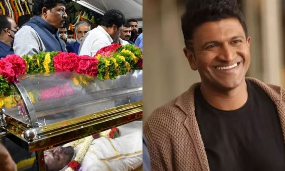 Puneeth RajKumar: ప్రారంభమైన పునీత్‌ రాజ్‌‌కుమార్‌ అంతిమయాత్ర | Puneeth ...