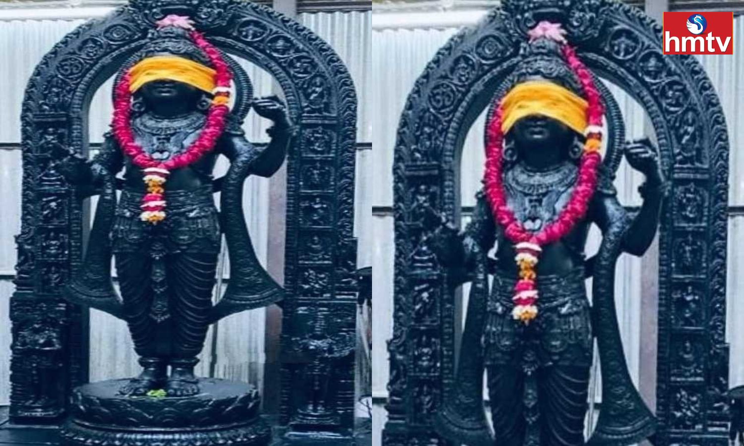 Ayodhya: అయోధ్య రామాలయంలో ప్రతిష్టించిన బాలరాముడి విగ్రహం ఇదే ...