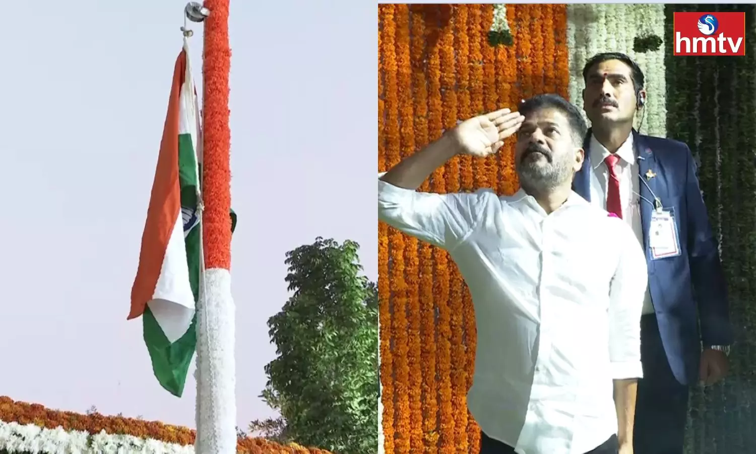 సీఎం నివాసంలో గణతంత్ర వేడుకలు.. జాతీయ జెండా ఎగురవేసిన సీఎం రేవంత్ ...